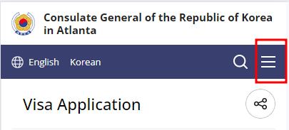 Visa Application | Consulate General of the Republic of Korea in Atlanta